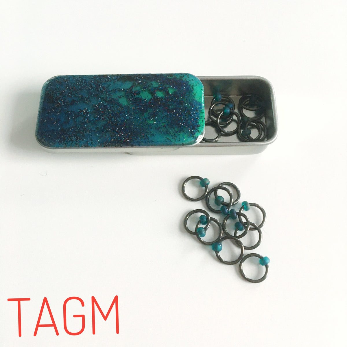 Hand Painted & Embellished Stitch Marker Boxes – The Cranky Sheep